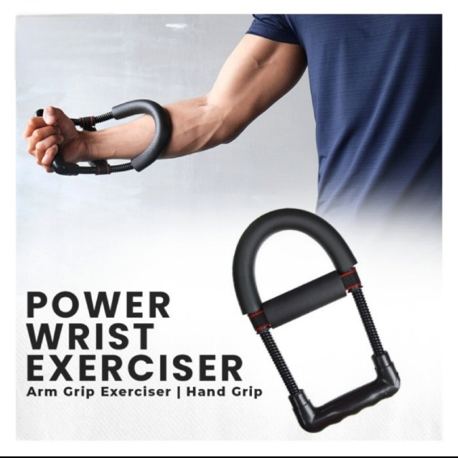 Jual Power Wrist Exercise Forearm Hand Grip Arm Gym Fitness Alat ...