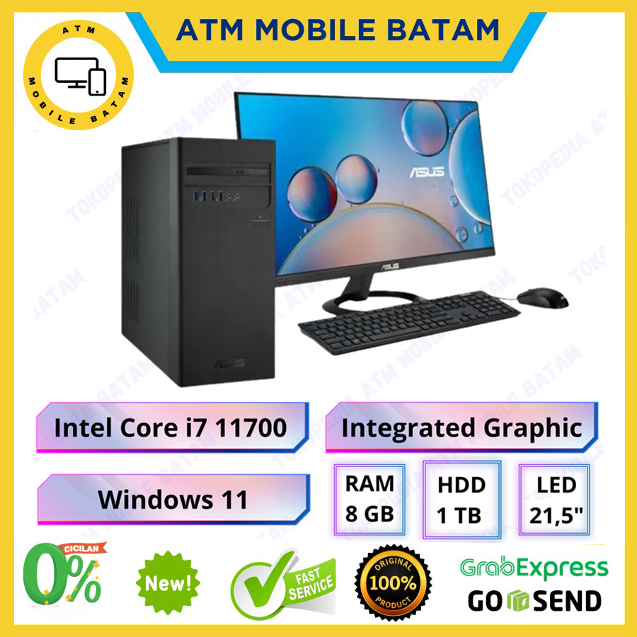 Jual ASUS PC D500TC-781000030W/ I7-11700/ 8GB/ 1TB/ WIN 11 | Shopee ...