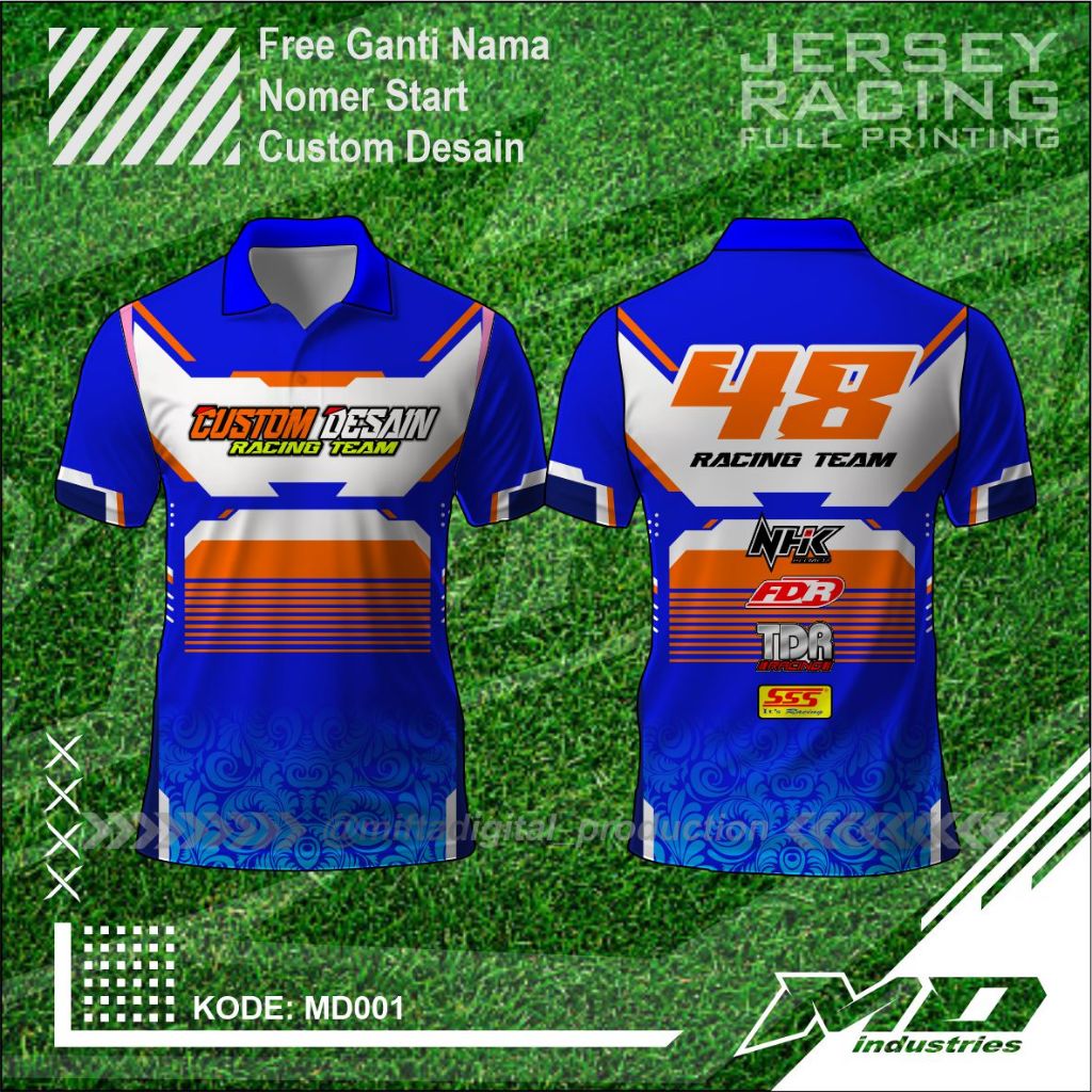Jual Jersey Racing Printing - Baju Balap Printing - Custom Desain ...