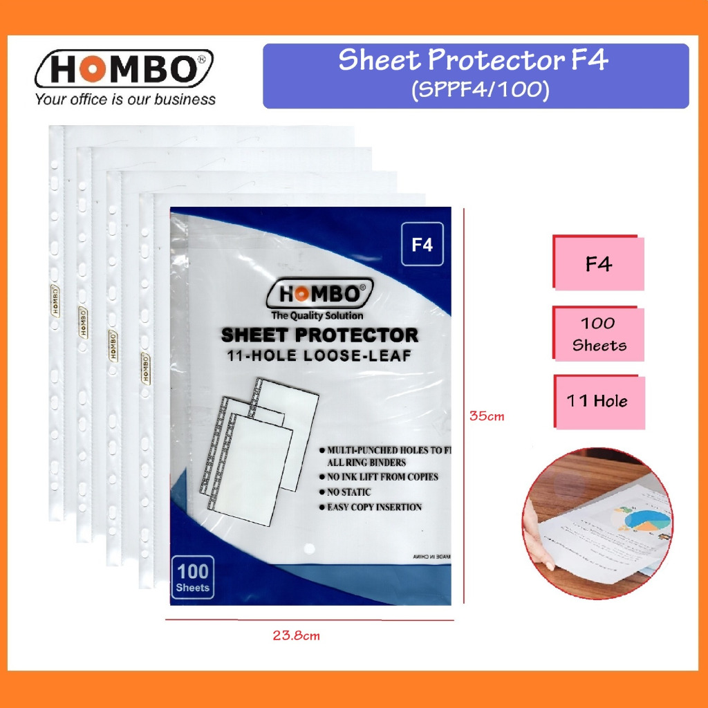 Jual Sheet Protector F4 / Document Protector / Plastik Sleeves 100 ...