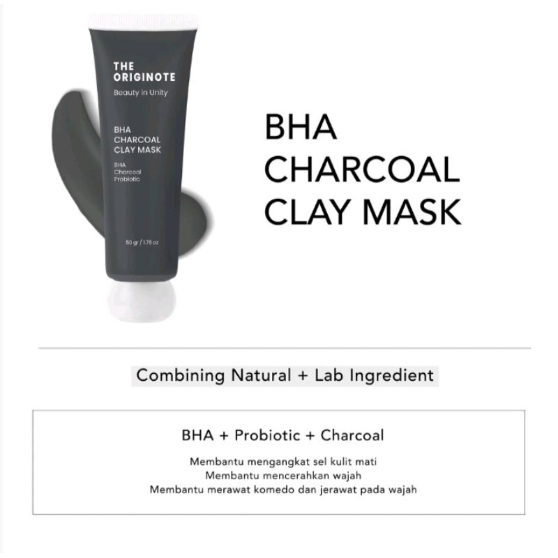 Jual The Originote BHA Charcoal Clay Mask | Shopee Indonesia