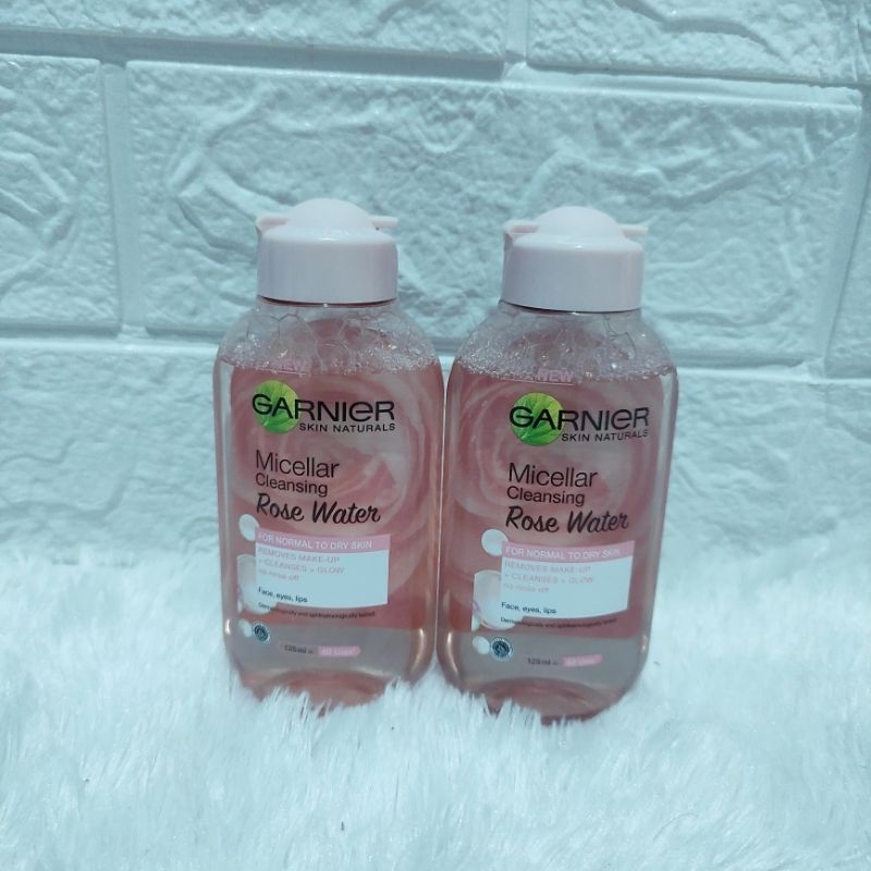 Jual garnier micellar rose water clean & glow 125ml | Shopee Indonesia