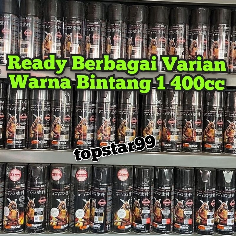 Jual Samurai Paint Pilok Pilox Cat Semprot Ready Semua Varian Warna Black Hitam Metalic Metalik ...