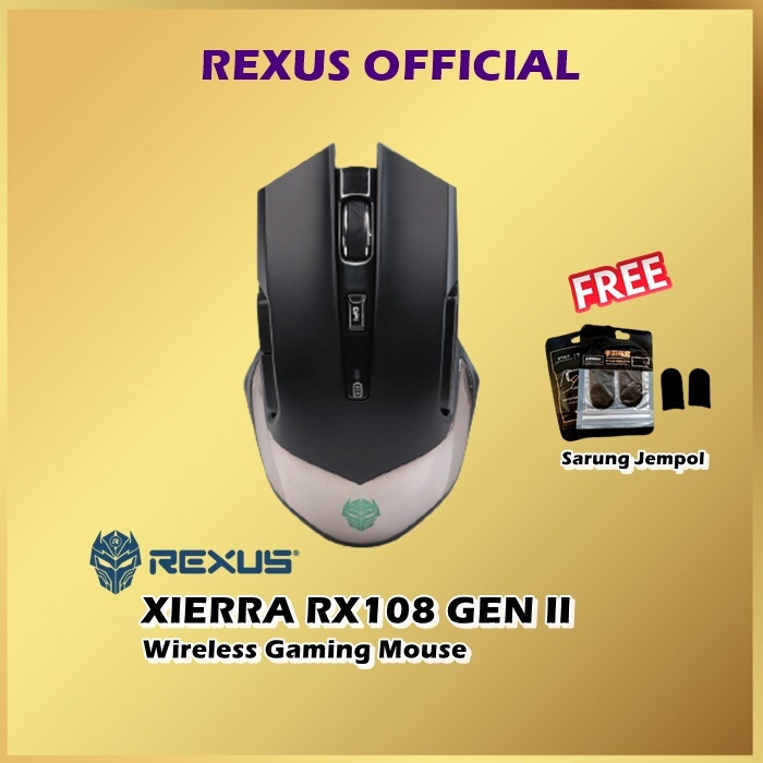 Jual Rexus Xierra RX108 Gen II Wireless Gaming Mouse Gen 2 RX-108 ...