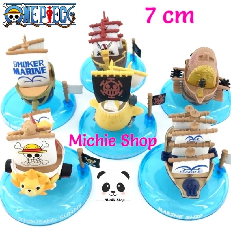 Jual Figure One Piece Ship (set 6) Topper Anime Luffy Thousand Sunny ...