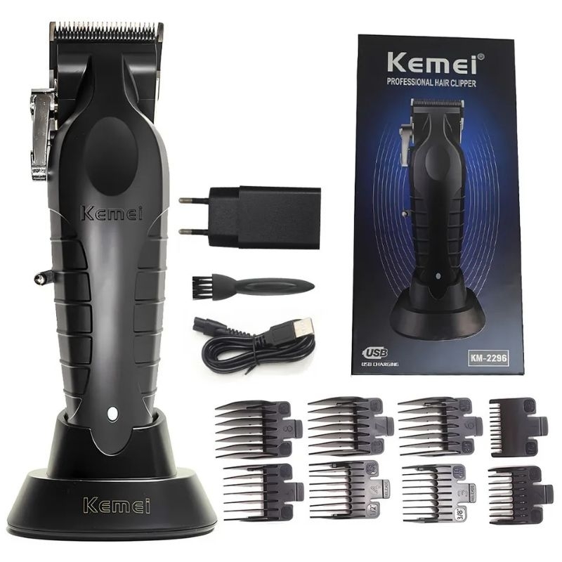Jual Mesin cukur rambut profesional kemei km-2296 original hair clipper nirkabel terbaik 2299 ...