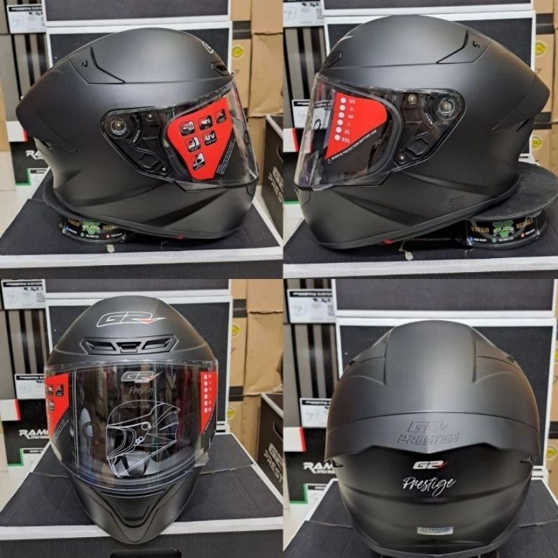 Jual HELM FULL FACE TT COURSE G2 PRESTIGE SOLID BLACK DOFF G2 ORIGINAL ...