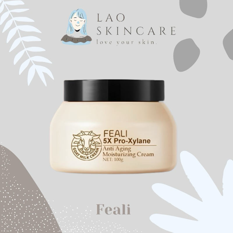 Jual Feali 5x Pro-Xylane Goat Milk Anti Aging Moisturizing Cream 100gr ...