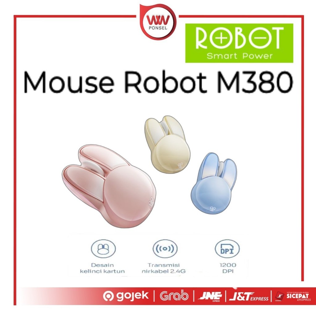 Jual Robot M380 Mouse Wireless Rabbit | Shopee Indonesia
