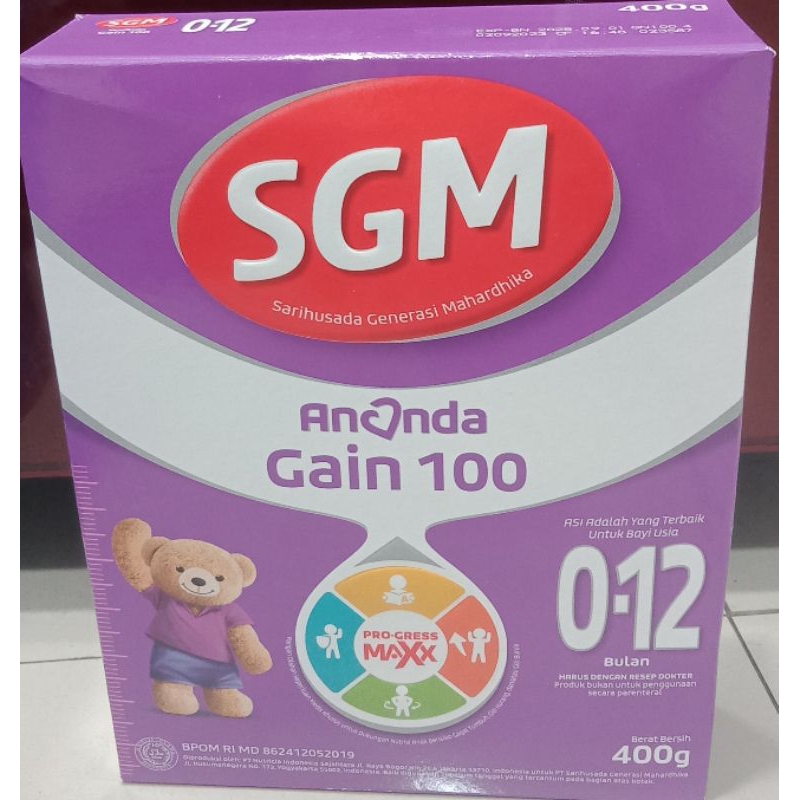 Jual SGM Ananda Gain 100 (400gram) | Shopee Indonesia