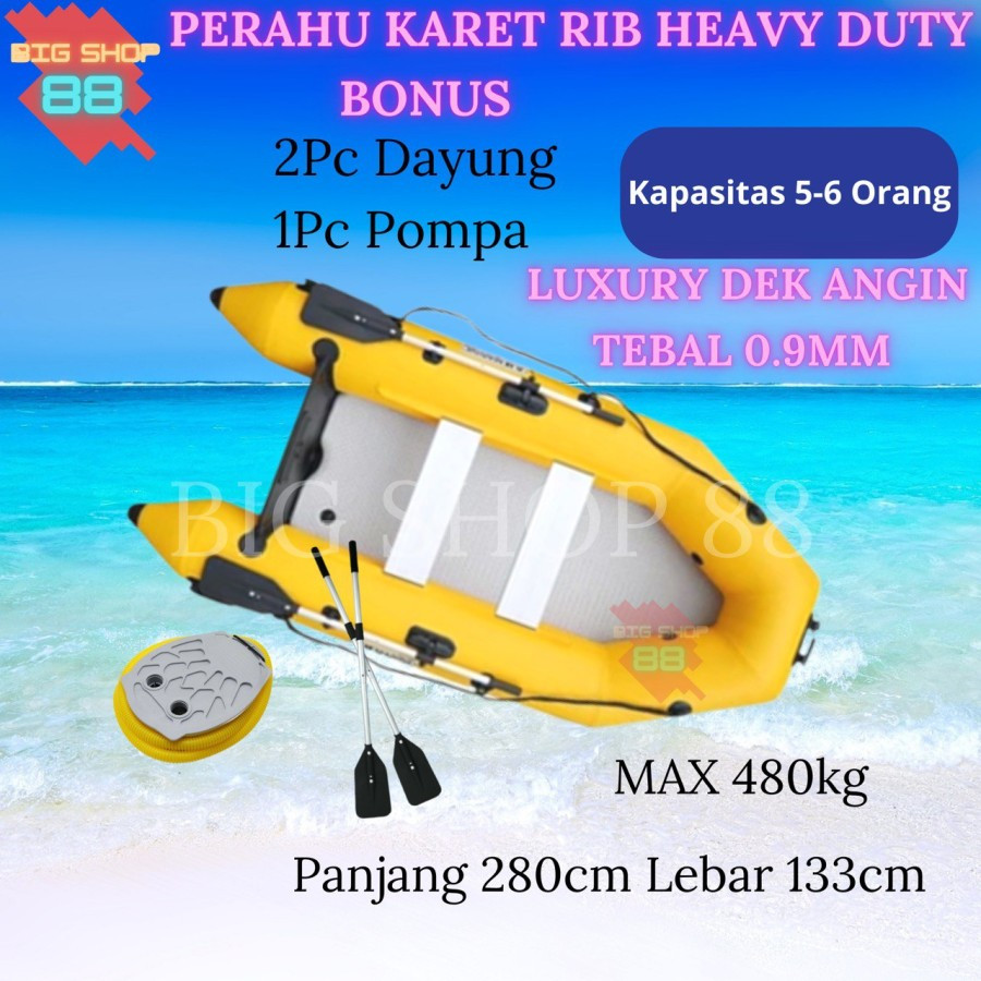 Jual PERAHU KARET PVC RIB MANCING RESCUE MARINE INFLATABLE BOAT ...