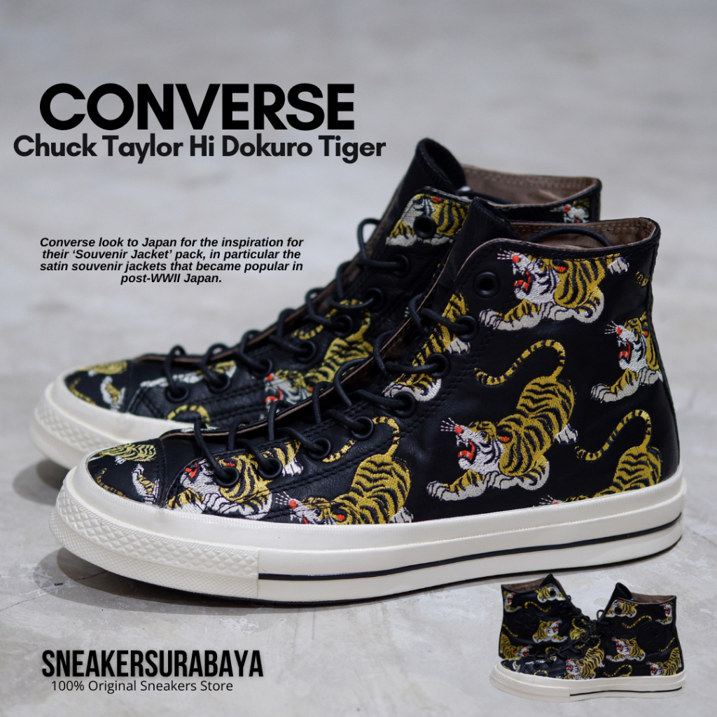 Jual CONVERSE CHUCK TAYLOR 1970S HI SOUVENIR JACKER TIGER | Shopee ...