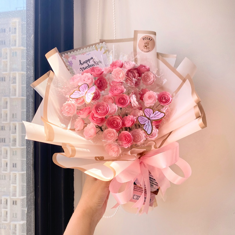 Jual LINSEY BOUQUET / BUKET BUNGA KERTAS / PAPER FLOWER BOUQUET ...