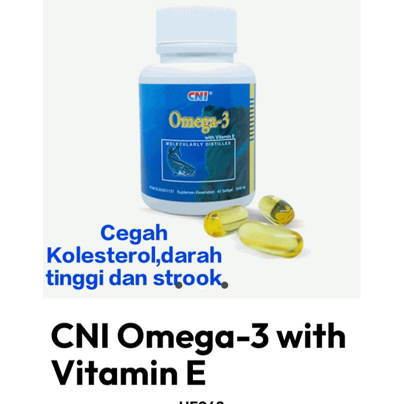 Jual CNI Omega 3 with Vitamin E | Shopee Indonesia