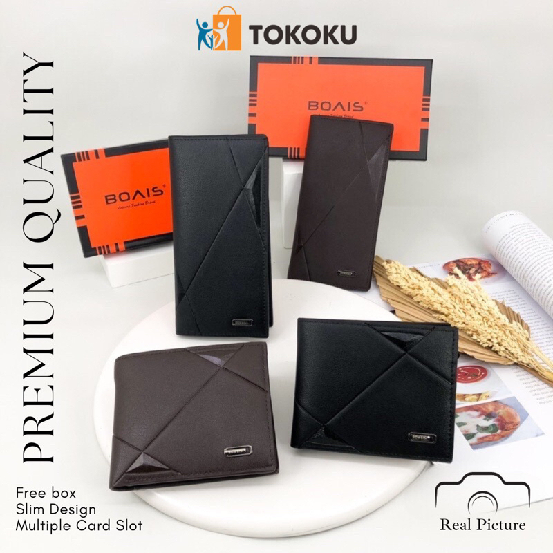 Jual Bovis 16 Dompet Lipat Pria Kulit PU Premium Quality Dompet Laki ...