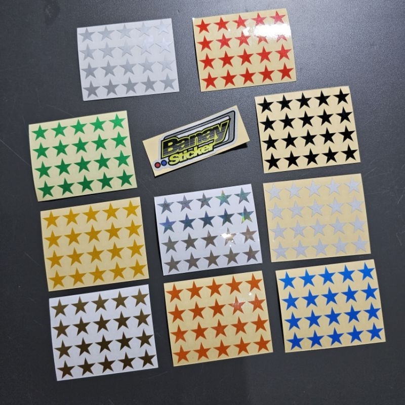 Jual Stiker Sticker BINTANG cutting | Shopee Indonesia