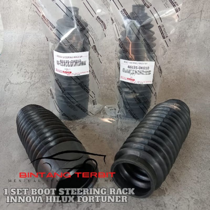Jual 1 SET KIRI KANAN - KARET BOOT STEERING RACK INNOVA HILUX FORTUNER ...
