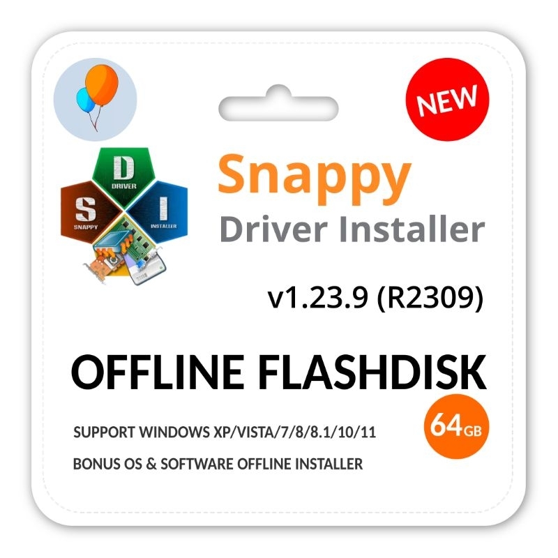 Jual Snappy Driver Installer v1.23.9 (R2309) Offline Update September ...