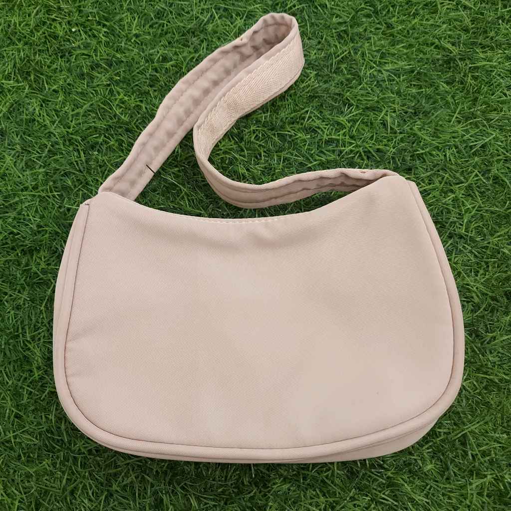 Jual KKV MJK Tas Shoulder Bag Wanita Nilon Nylon Underarm Bag - Pink ...