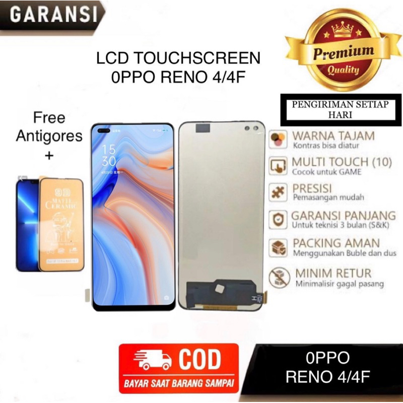 Jual Original 100 Lcd Touchscreen Oppo Reno 4 4f Fullset Original
