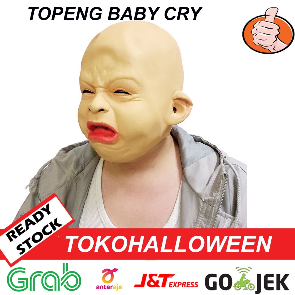 Jual TOPENG BAHAN KARET BAYI BABY CRY | Shopee Indonesia