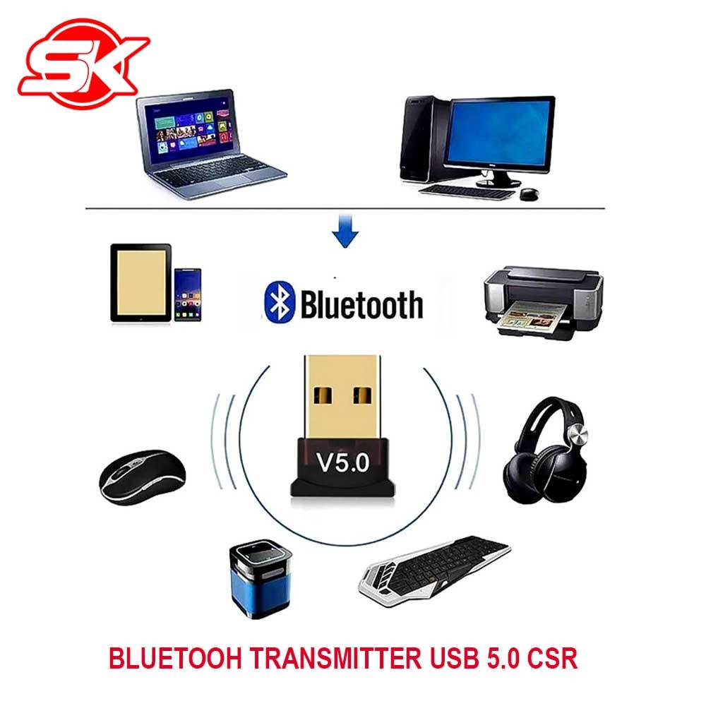 Jual EKSTERNAL ADAPTER TRANSMITTER AUDIO V5.0 USB BLUETOOH 5.0 CSR ...
