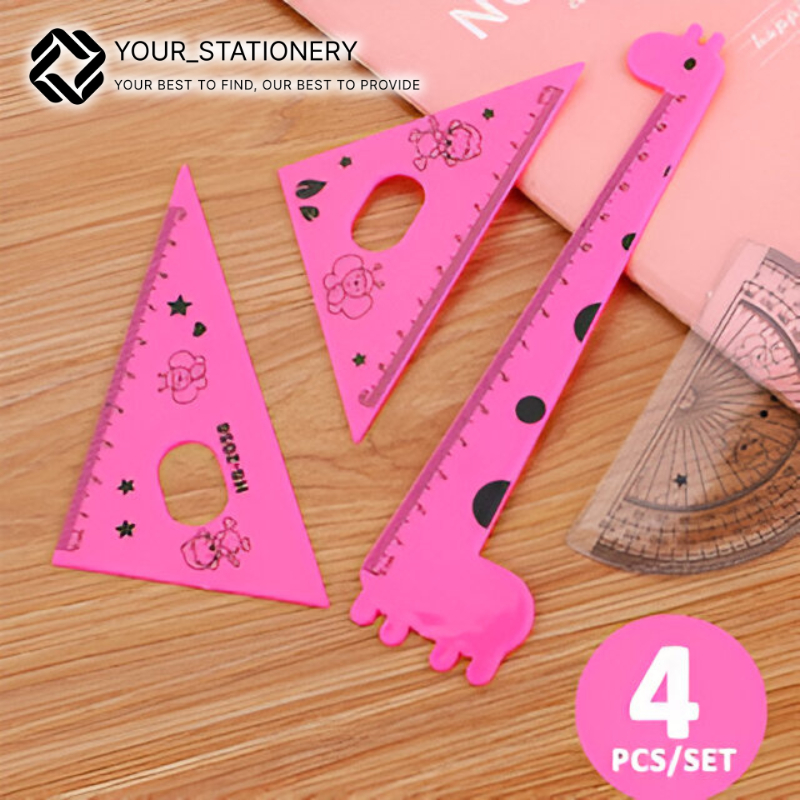 Jual [Your_Stationery] Ruler set 15 cm/ Penggaris Plastik 1 Set 4 Model ...
