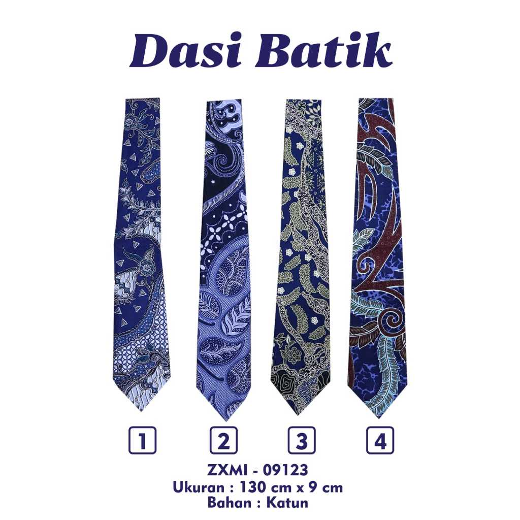 Jual DASI BATIK PRIA DASI BATIK KANTORAN DASRI PRIA RIA KENCANA ...
