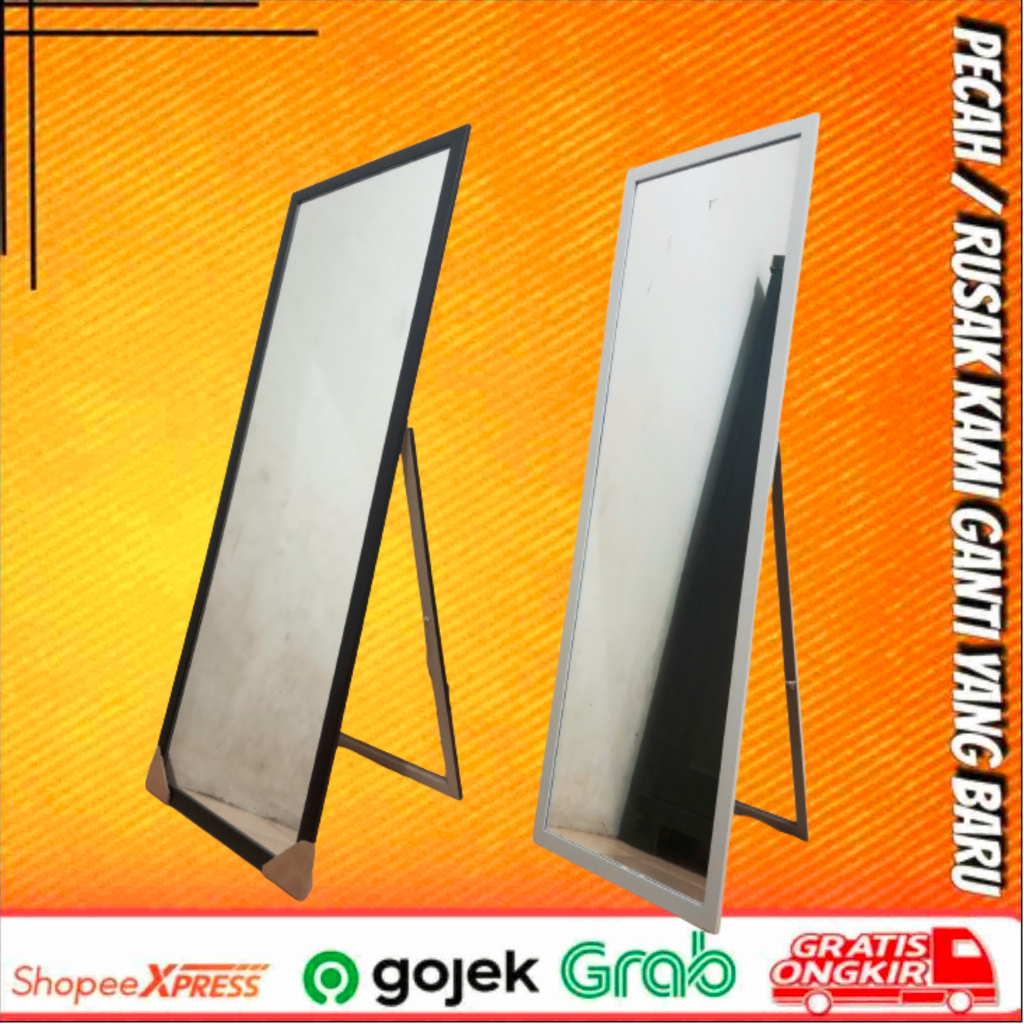 Jual Standing Mirror / Cermin Berdiri / Bisa Di Gantung Full Body ...