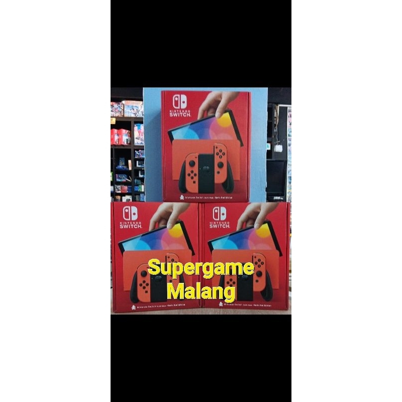 Jual Nintendo Switch Red Oled Mario Console Merah Limited Edition ...