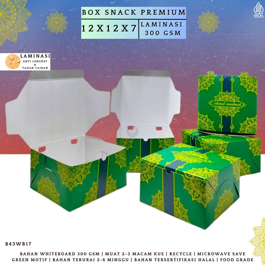Jual Snack Box 12x12 Premium (B43WB17-Laminasi) | Shopee Indonesia