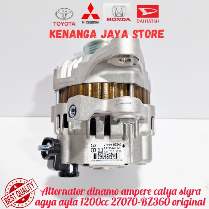 Jual alternator dinamo ampere calya sigra agya ayla 1200cc 27060-BZ360 ...