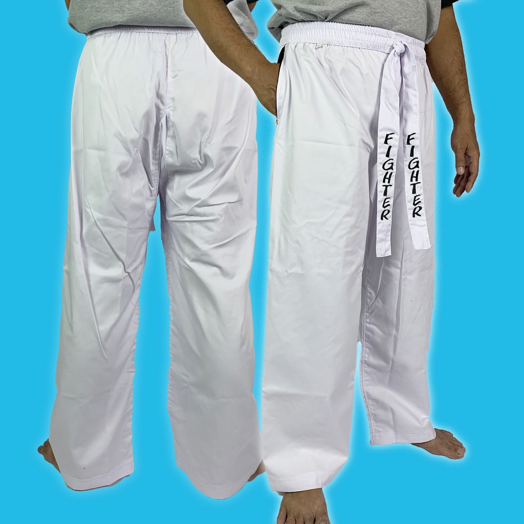 Jual Celana Komprang Putih kain bahan Drill ada saku bisa untuk pangsi ...
