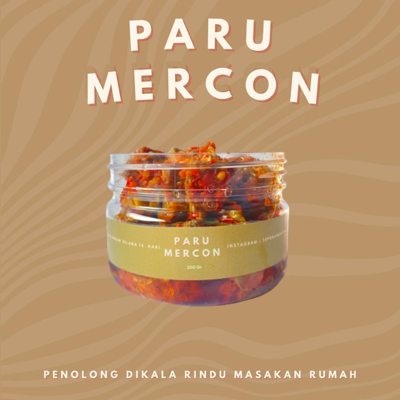 Jual Sambal Paru Mercon 200 Gram | Shopee Indonesia