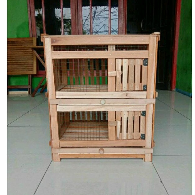 Jual kandang merpati, marmut, kayu 2 tingkat. SUDAH JADI TIDAK PERLU ...