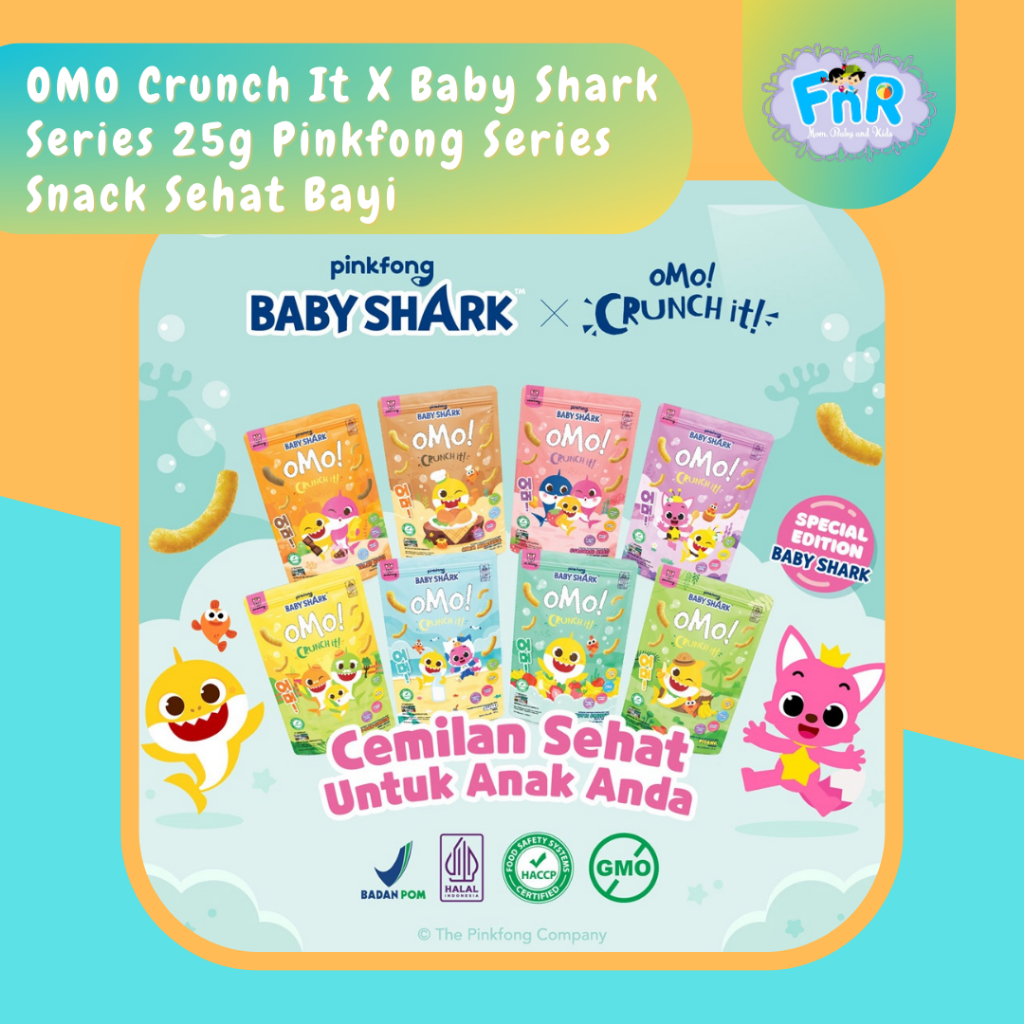 Jual Omo Crunch It Baby Shark 25g | Pinkfong Series | Snack Sehat Bayi ...