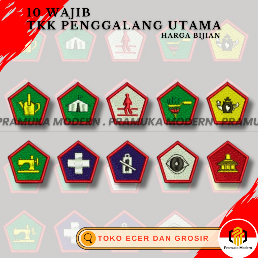 Jual TKK Wajib Penggalang Utama Bordir komputer | Shopee Indonesia