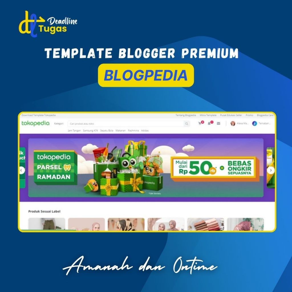 Jual Template Blogger Premium Blogpedia E-commerce | Shopee Indonesia