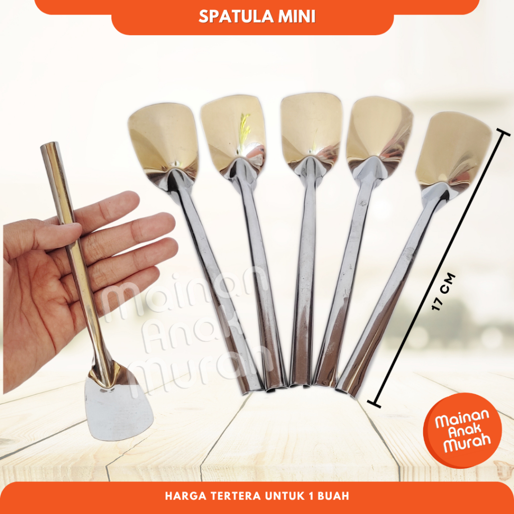 Jual Spatula Logam Mini / Cutik Susuk Sutil Sodet Logam Mainan Masak ...