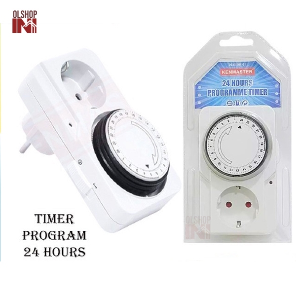 Jual Timer Analog Manual 24 Jam Program ON OFF Otomatis KenMastrer ...