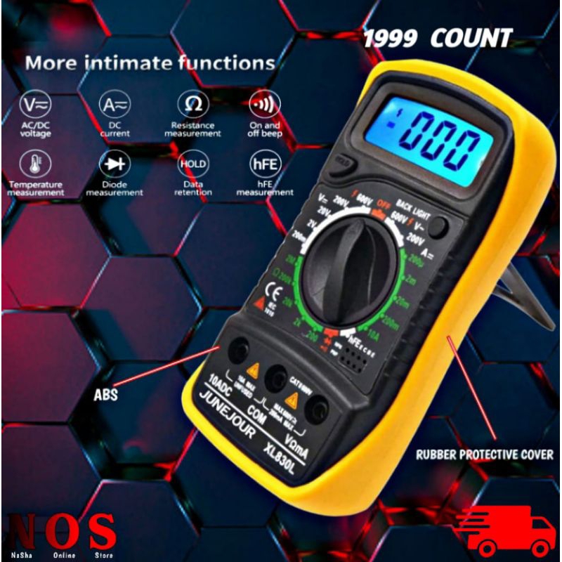 Jual Digital Multimeter AC DC Voltage Tester Avometer Digital XL830L ...