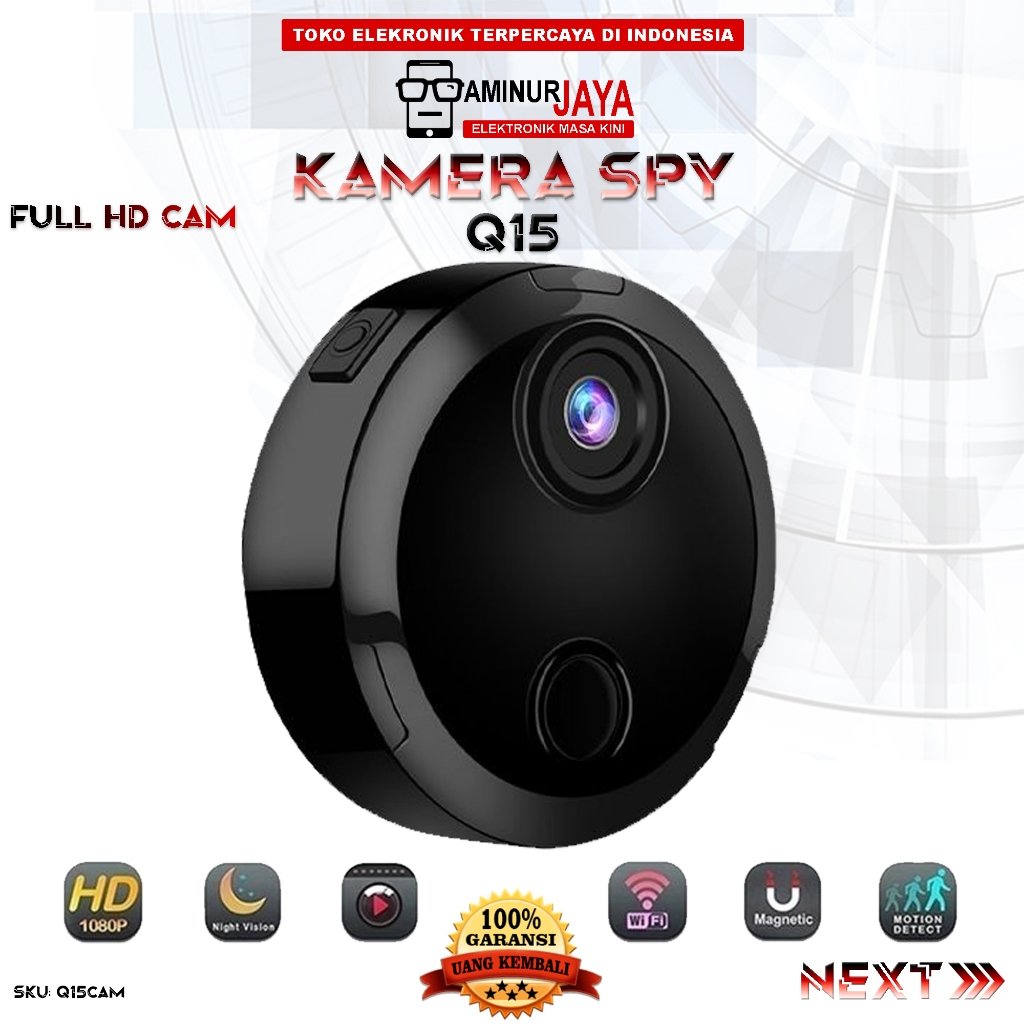 Jual Spycam IP Camera Micro Q15 Wifi Camcorder Night Vision Hidden Spy ...