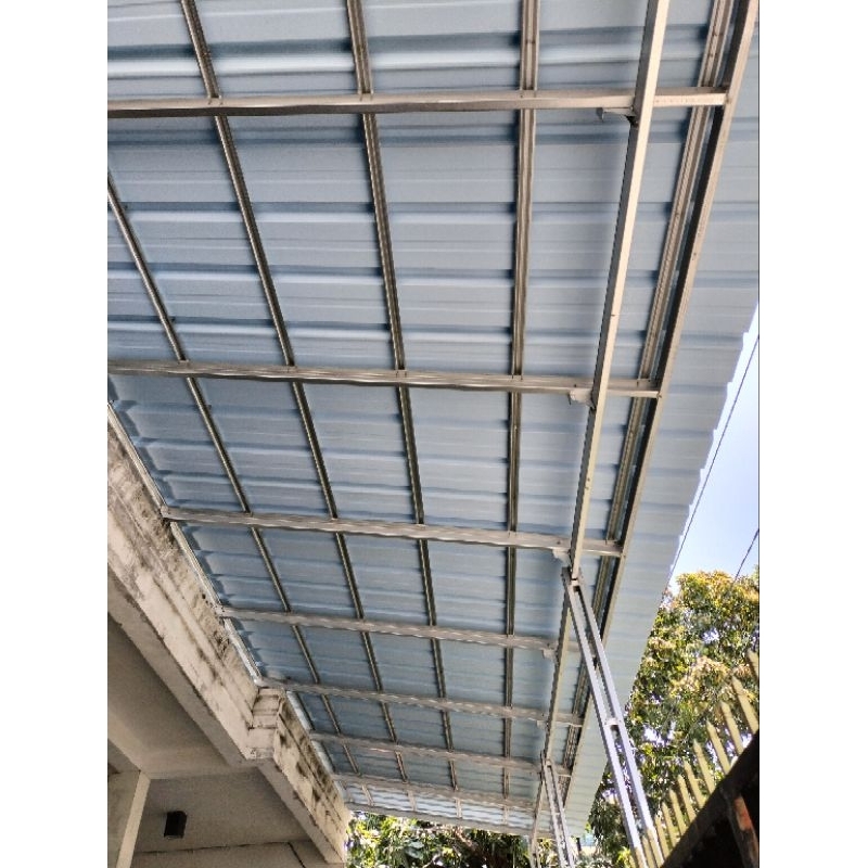 Jual Kanopi Galvalume Atap UPVC Trimdeck anti uv redam suara | Shopee ...