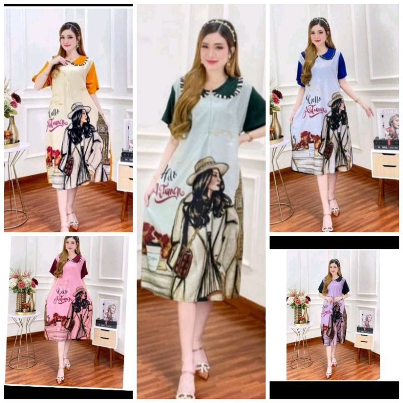 Jual Daster sofia kombinasi terbaru/Daster jumbo viral kekinian busui ...