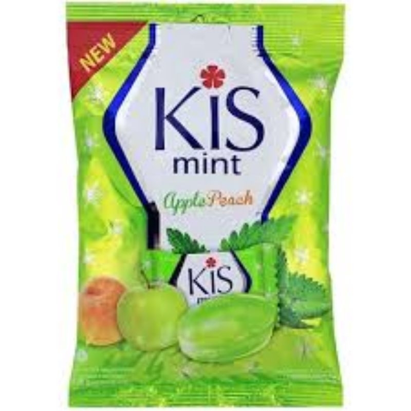 Jual Kis mint apel peach bag 50pcs permen kiss | Shopee Indonesia