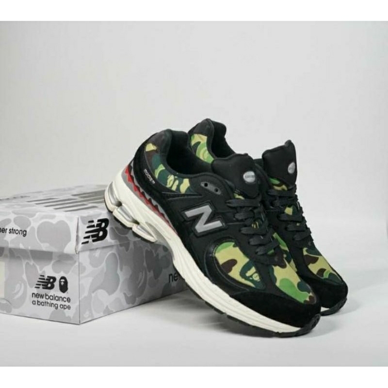 Jual Sepatu NB new balance 2002R Black Green Army 100% BNIB | Shopee ...