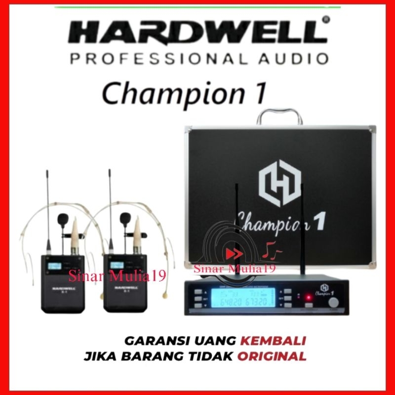 Jual Mic Wireless Hardwell CHAMPION 1 Clip On Headset ( New Model ...