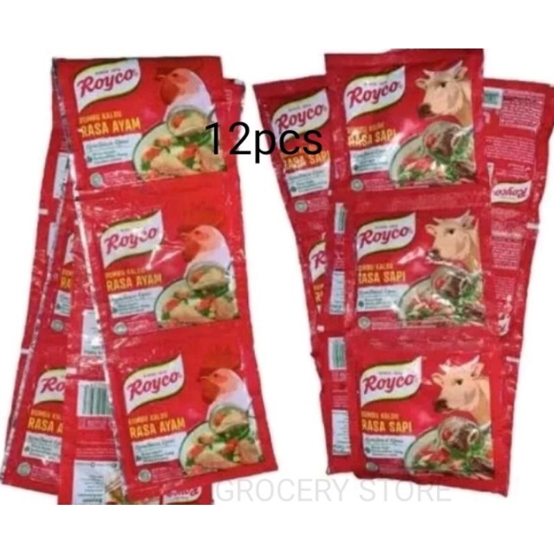 Jual Royco Sapi dan Ayam Sachet 1 Renceng (12Pcs) - Royco Sapi dan Ayam ...