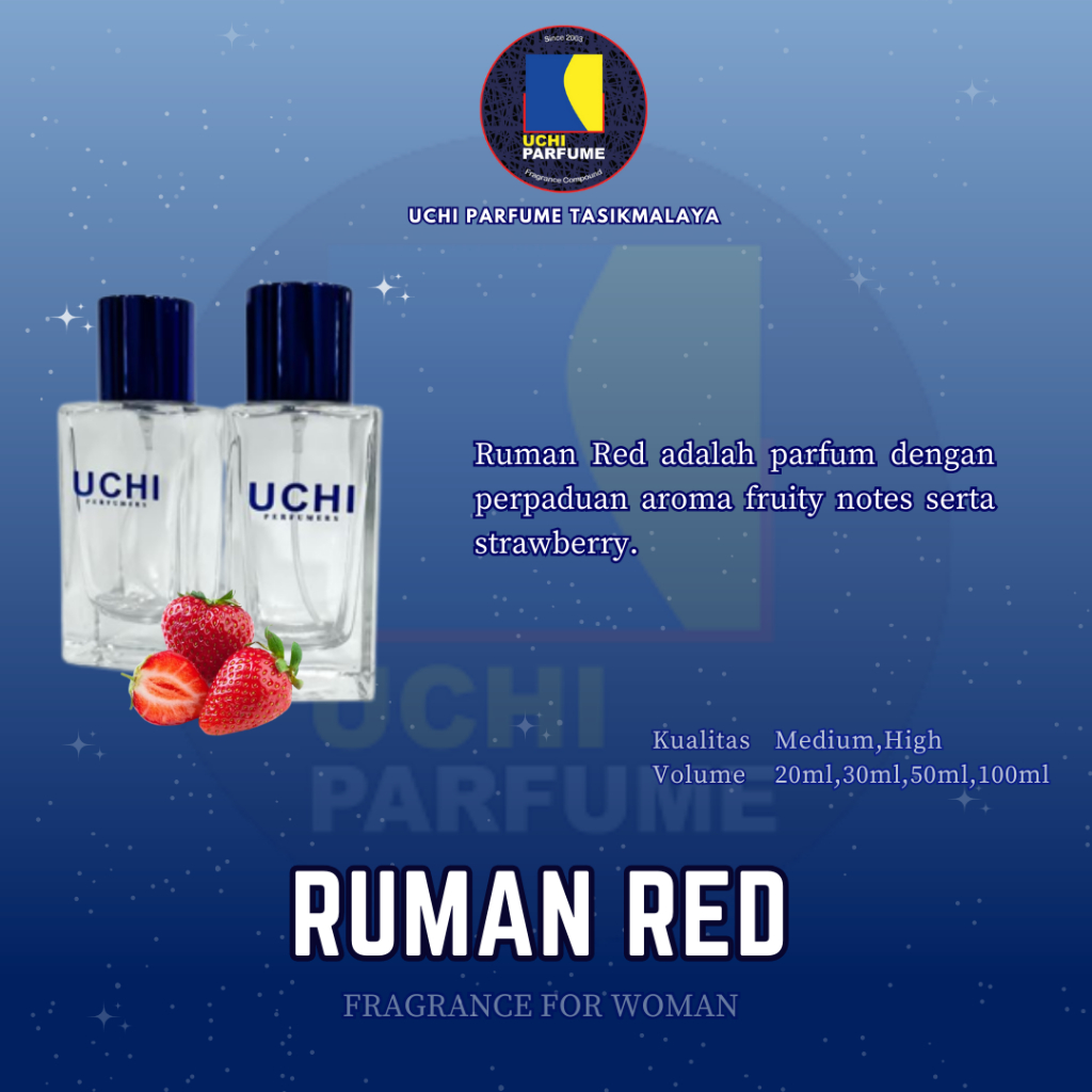 Jual Uchi Parfume Refill Parfum RUMAN RED (20ML,30ML,50ML,100ML) | Shopee Indonesia
