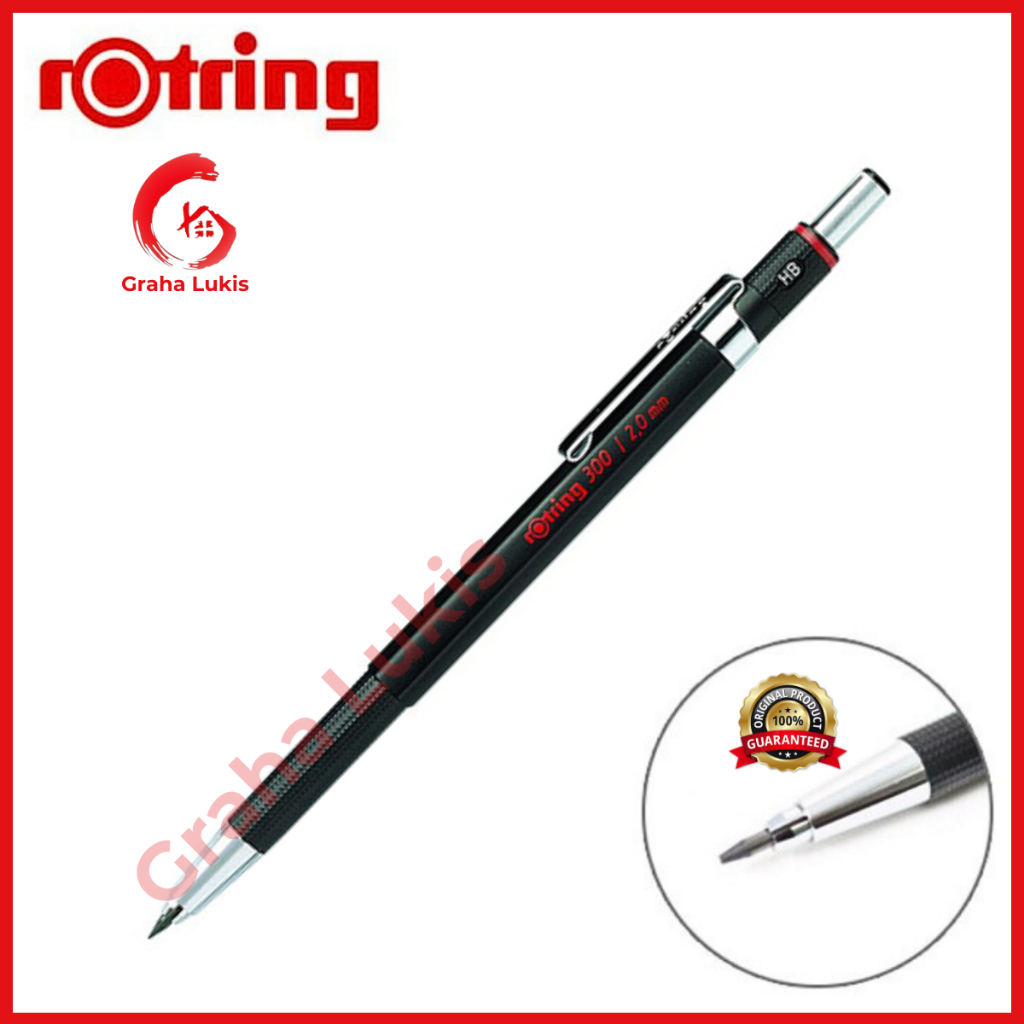 Jual Rotring 300 Clutch Pencil 2.0mm /2mm | Shopee Indonesia
